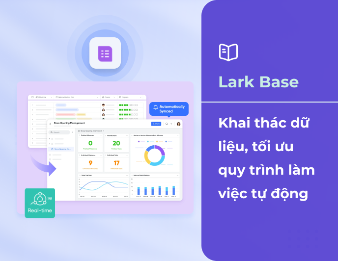 Khai thác dữ liệu, tối ưu quy trình làm việc cùng Lark Base